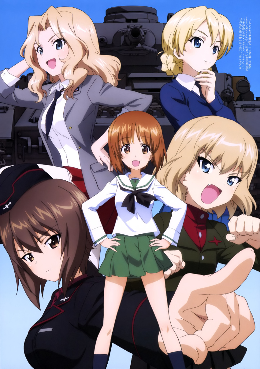 Safebooru - 6+girls absurdres darjeeling girls und panzer ground ...