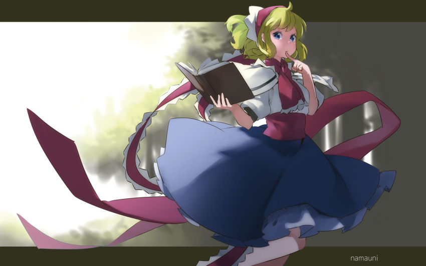 Safebooru - 1girl 2016 ahoge alice margatroid artist name backlighting blonde hair blue eyes ...