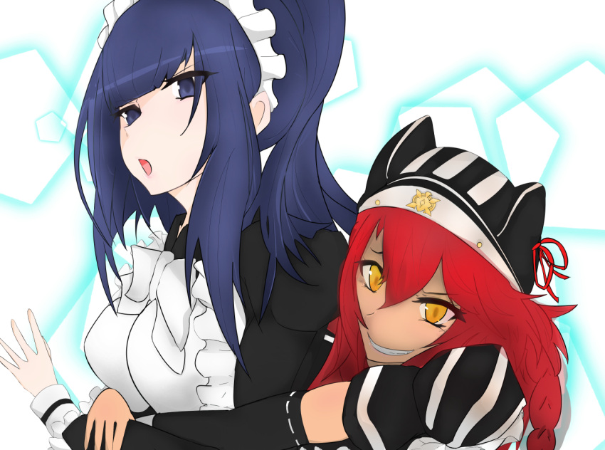 Safebooru - 2girls artist request black eyes black hair braid dark skin ...