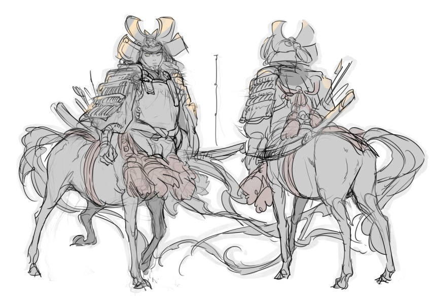 Safebooru - armor bow (weapon) centaur crest full body helmet japanese ...