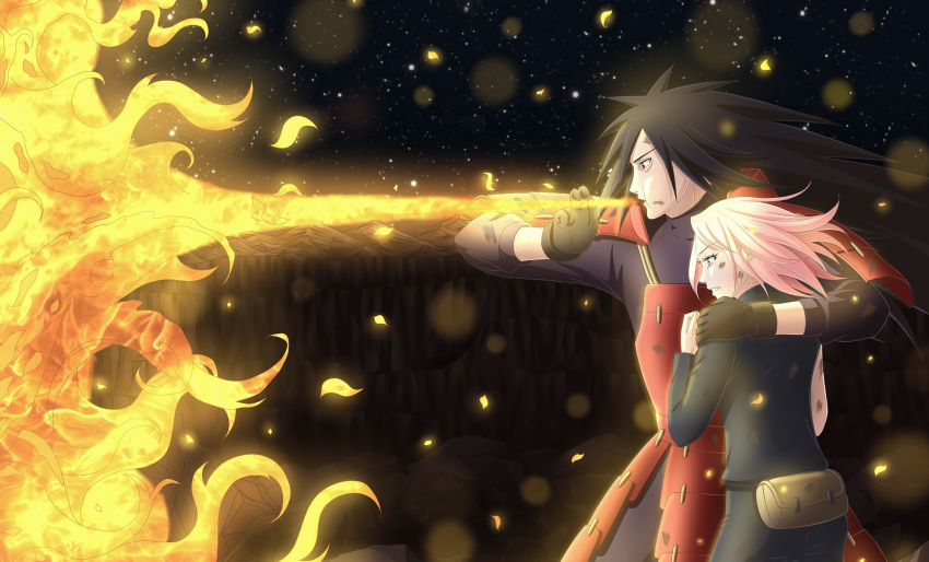 Safebooru - fire haruno sakura naruto tagme uchiha madara | 1929206