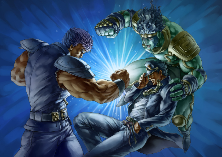 Safebooru - belt crossover epic hokuto no ken jojo no kimyou na bouken ...