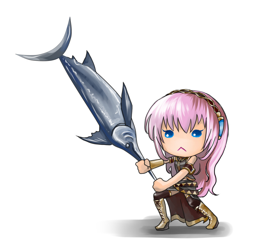 Safebooru - absurdres ayukisa blue eyes fish headband highres megurine ...