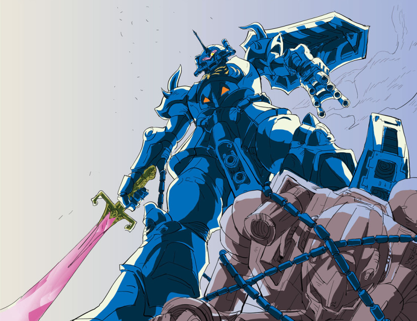 Safebooru - gouf guncannon gundam heat rod mecha mobile suit gundam ...