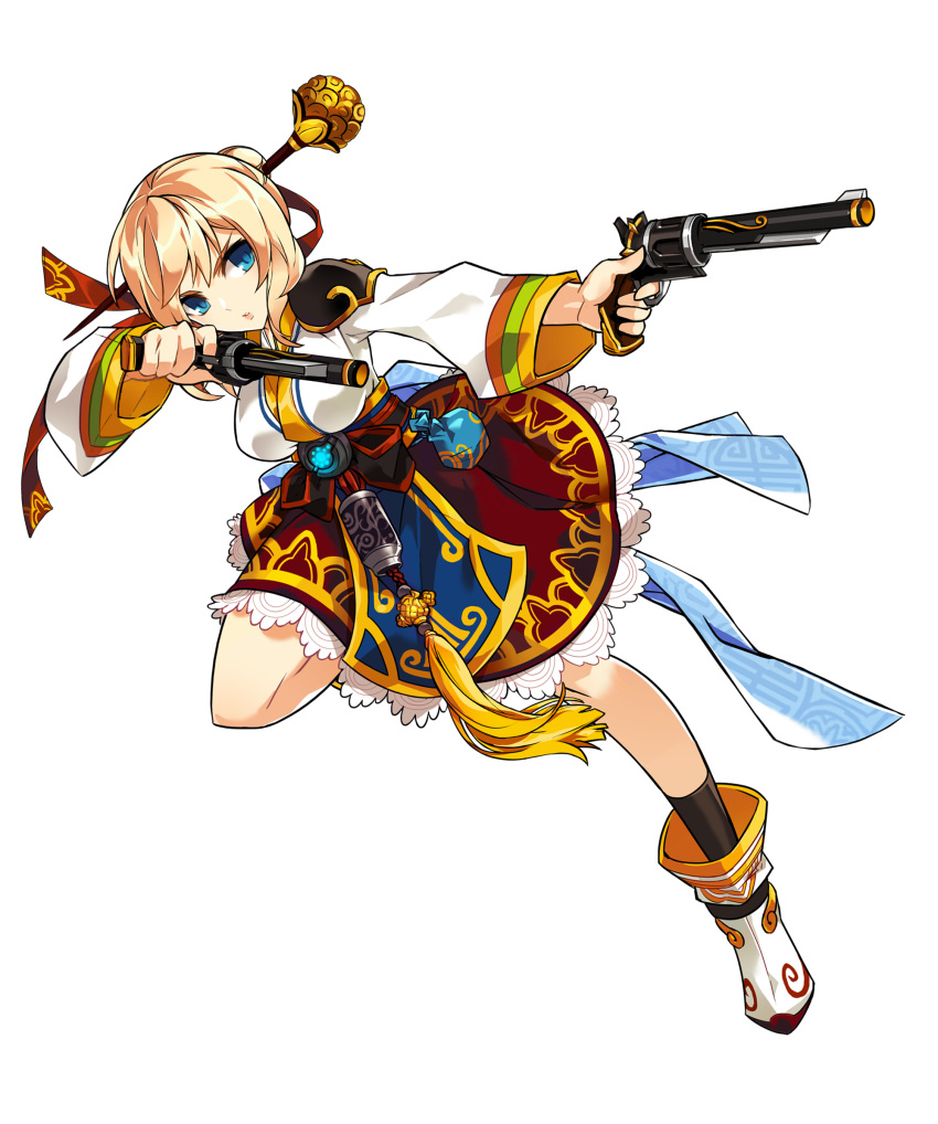 Safebooru - 1girl black legwear blonde hair blue eyes blue ribbon dual ...