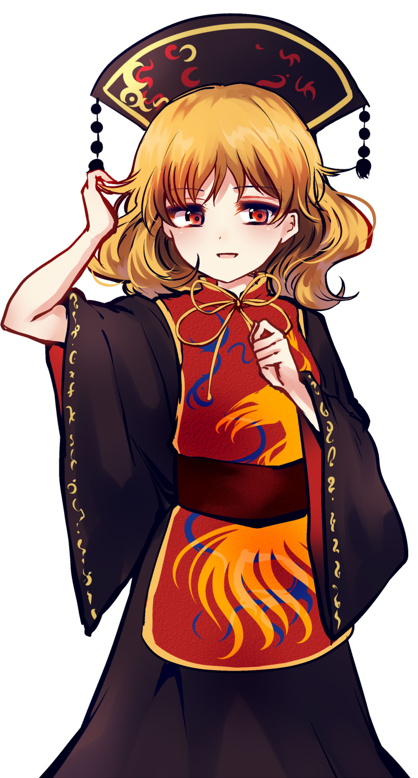 Safebooru - 1girl alternate hair length alternate hairstyle black dress dress hair ornament ...