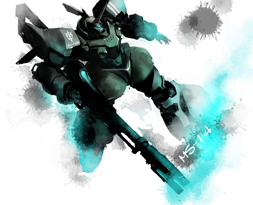 Safebooru - gelgoog gradient gradient background gun gundam highres ...