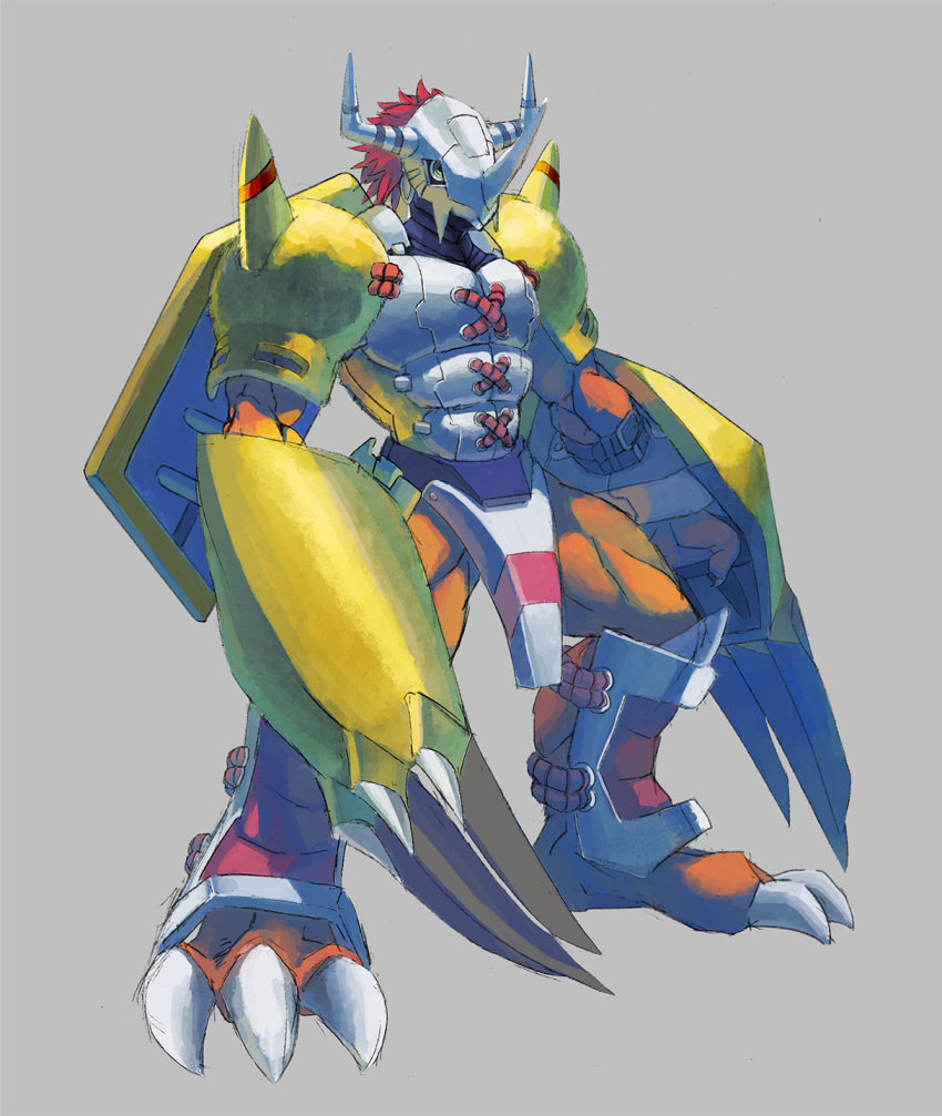 Safebooru - armor bandai claws digimon dragon helmet horn kyamerontaisa ...