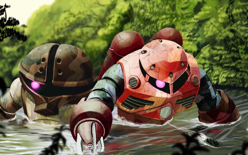 Safebooru - abazu-red acguy boat gundam mecha mobile suit gundam water ...