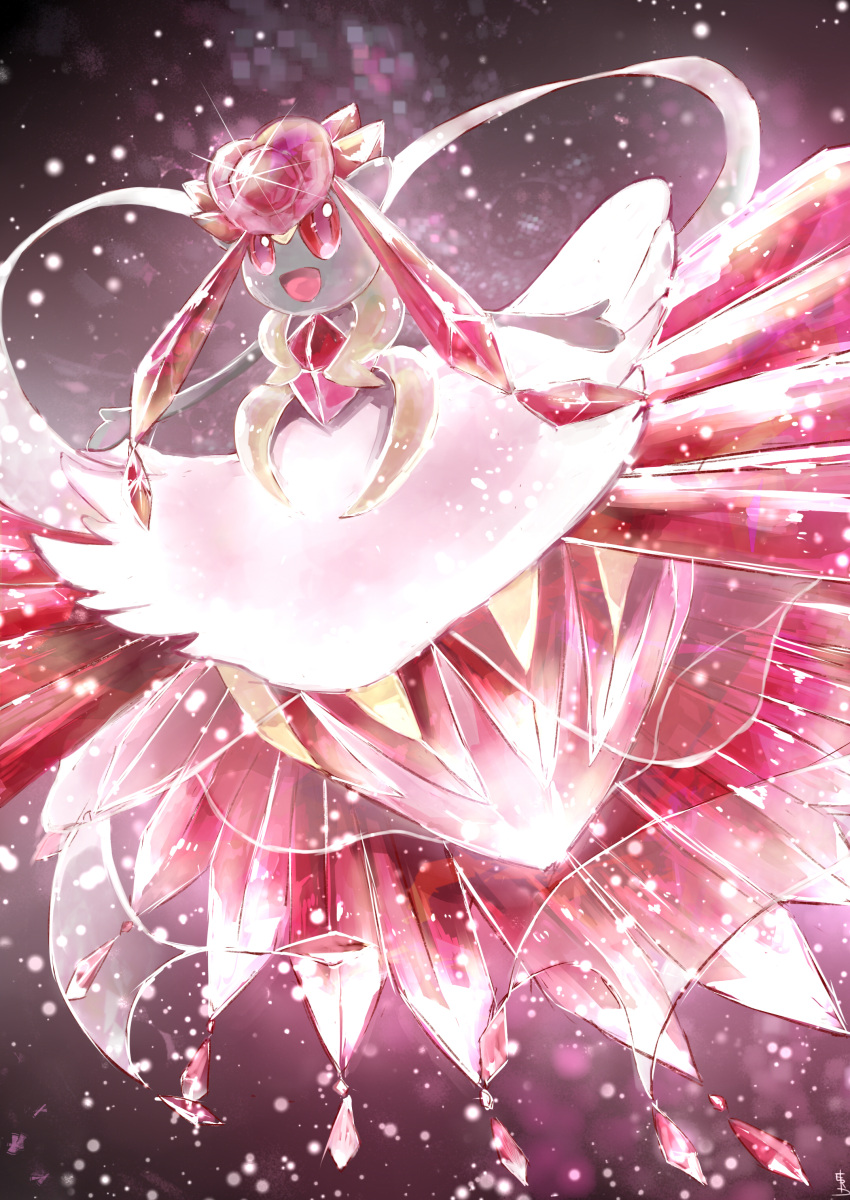 Safebooru - 10s alternate form crystal diancie dress gem highres mega ...