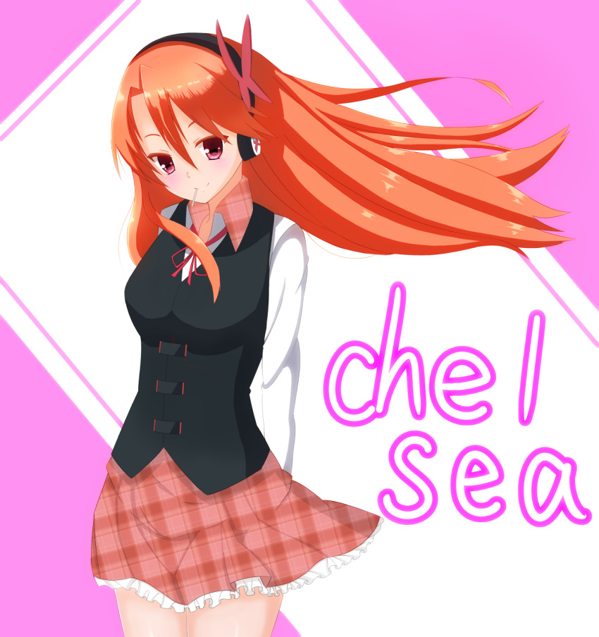 Safebooru - 1girl akame ga kill! blush breasts candy chelsea (akame ga ...