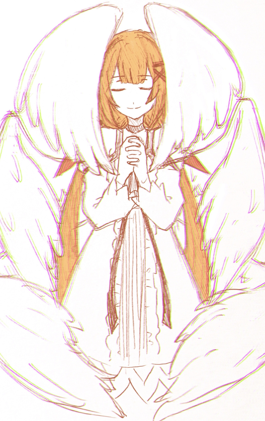 Safebooru - 1girl absurdres angel wings bare shoulders black choker ...