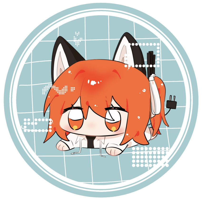 Safebooru - 1girl a.i. voice adachi rei animal ears cable cable tail ...