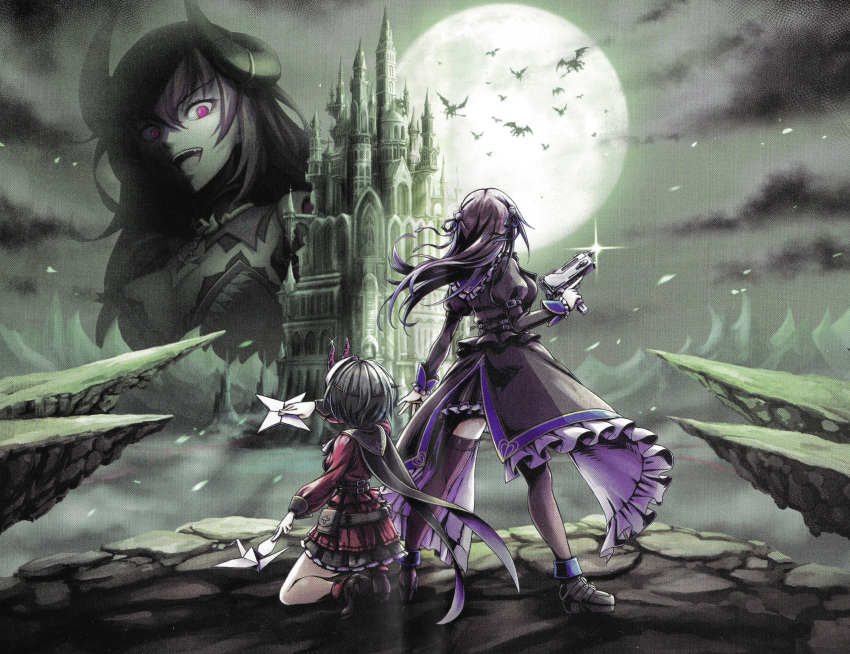 Safebooru - 3girls absurdres artist request battle black boots black ...