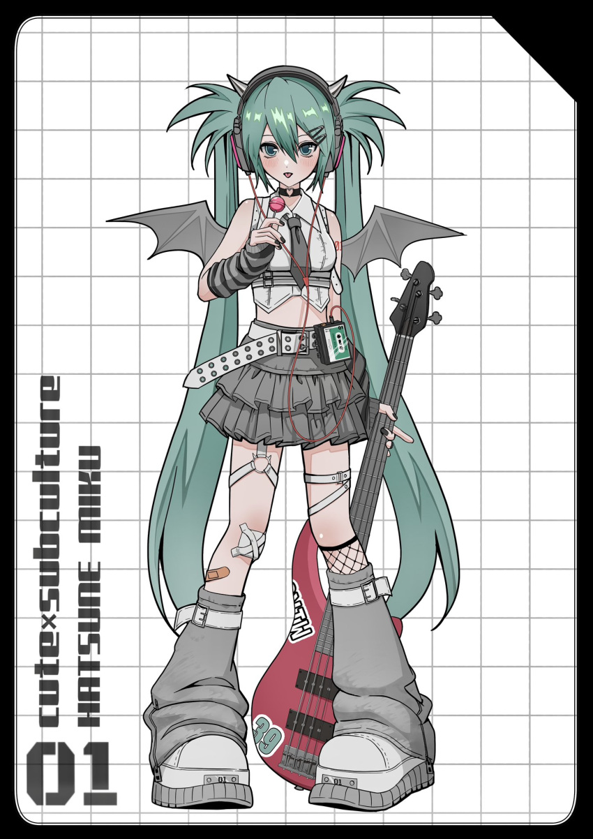 Safebooru - 1girl aqua eyes aqua hair bat wings belt breasts candy ...
