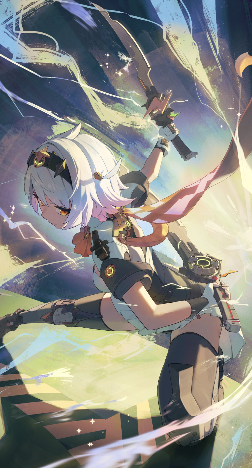 Safebooru - 1girl absurdres anby demara anby demara (silver soldier) ascot black boots black ...