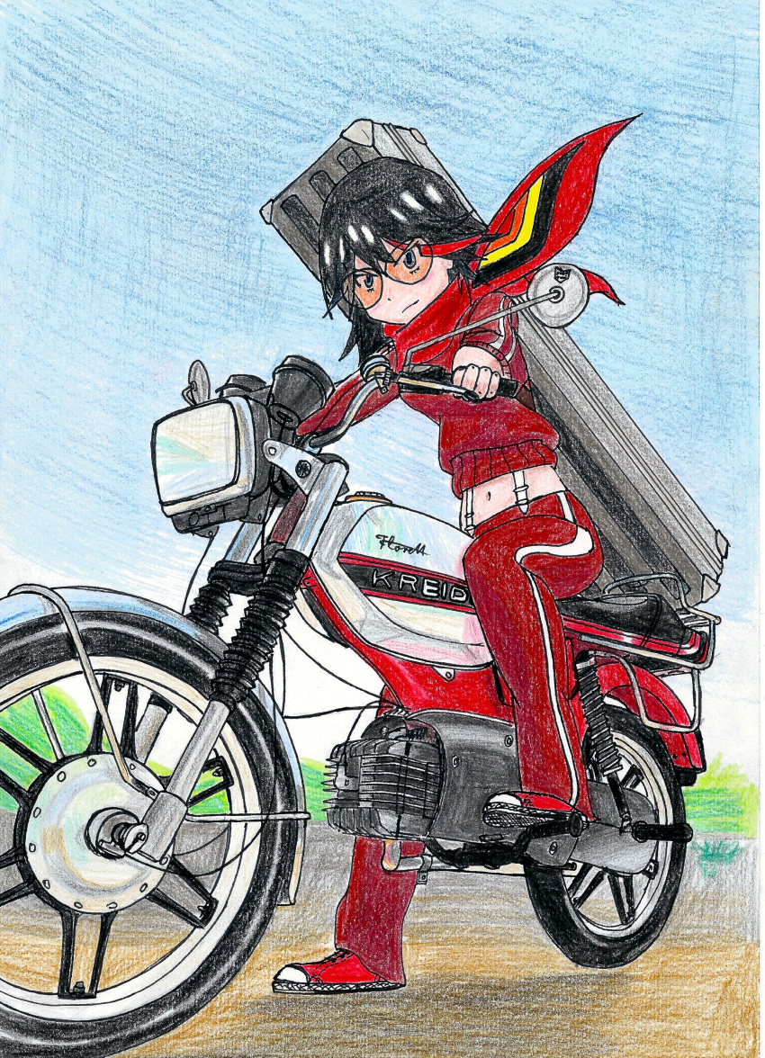 Safebooru - 1girl absurdres black hair blue eyes german ground vehicle ...