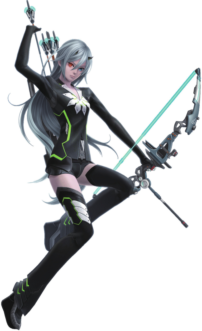Safebooru - 1girl blue eyes bow (weapon) dewman duman edel serin ...