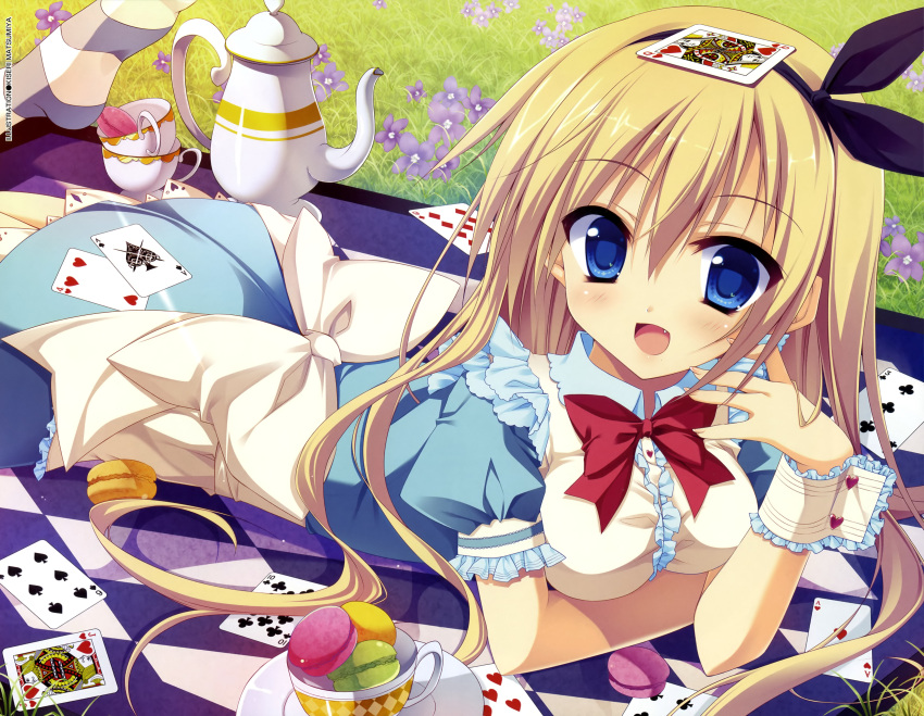 Safebooru - 1girl absurdres alice (wonderland) alice in wonderland blonde hair blue eyes breasts ...