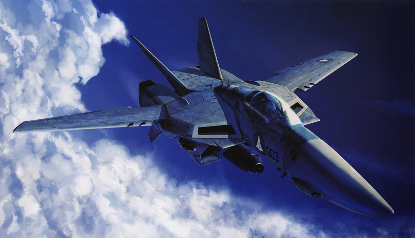 Safebooru - 80s choujikuu yousai macross clouds flying highres macross ...