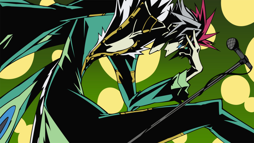 Safebooru - 1boy cytomander green green background highres male focus ...