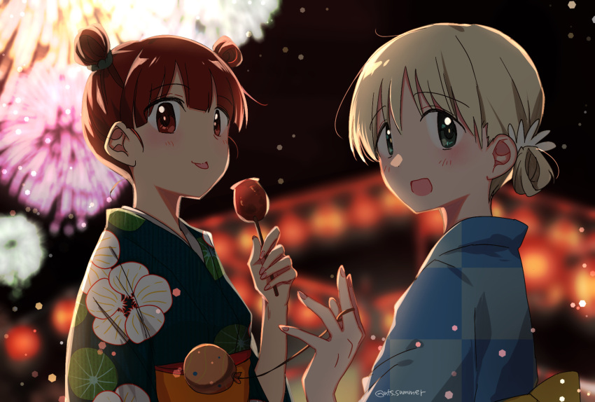 Safebooru - 2girls :p aki (girls und panzer) alternate hairstyle blue ...