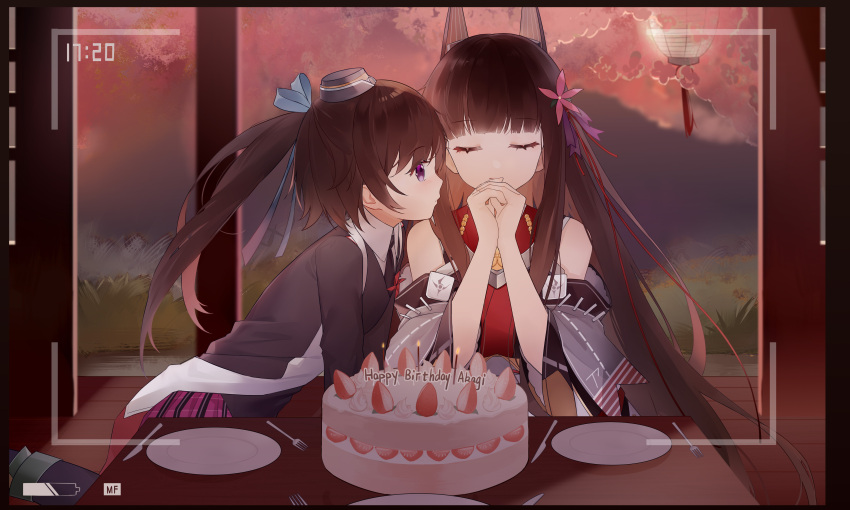 Safebooru - 2girls absurdres akagi (warship girls r) bare shoulders ...