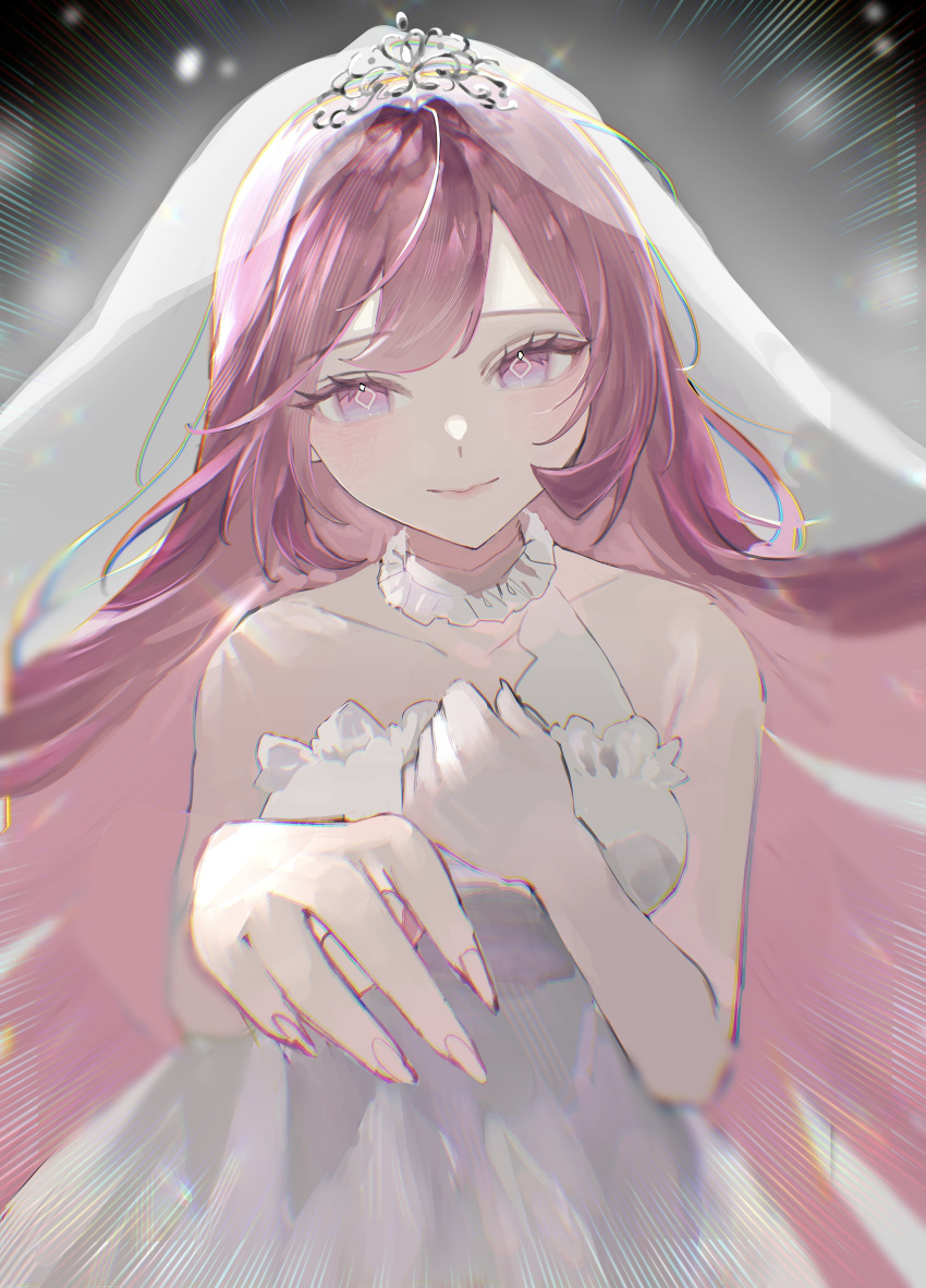 Safebooru - 1girl absurdres alternate costume bare shoulders choker closed mouth dress elysia ...