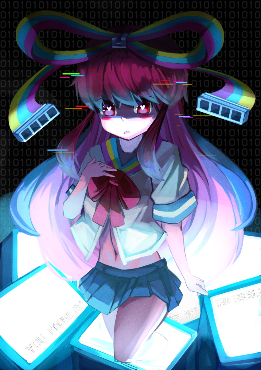 Safebooru - 1girl absurdres blush stickers closed mouth giffany gravity ...