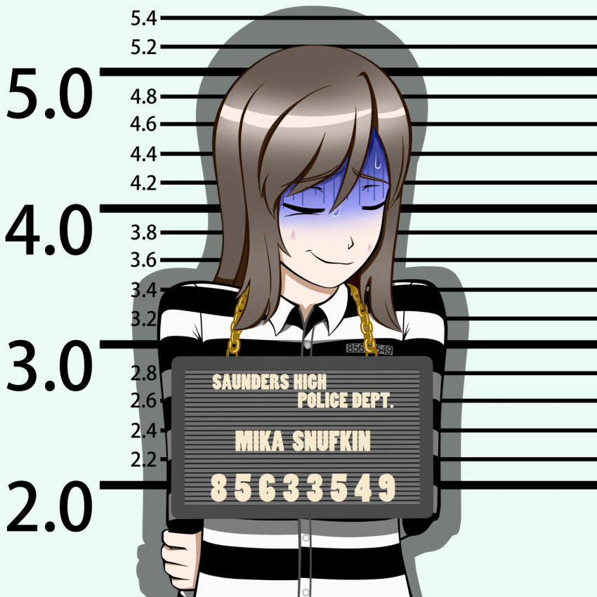 Safebooru - 1girl brown hair closed eyes crying embarrassed girls und ...