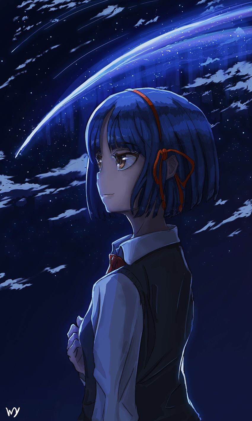 Safebooru - 1girl absurdres artist name artist request black hair brown ...