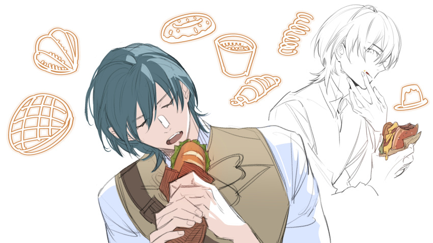 Safebooru - 1boy arms up belt brown belt brown vest byleth (fire emblem ...
