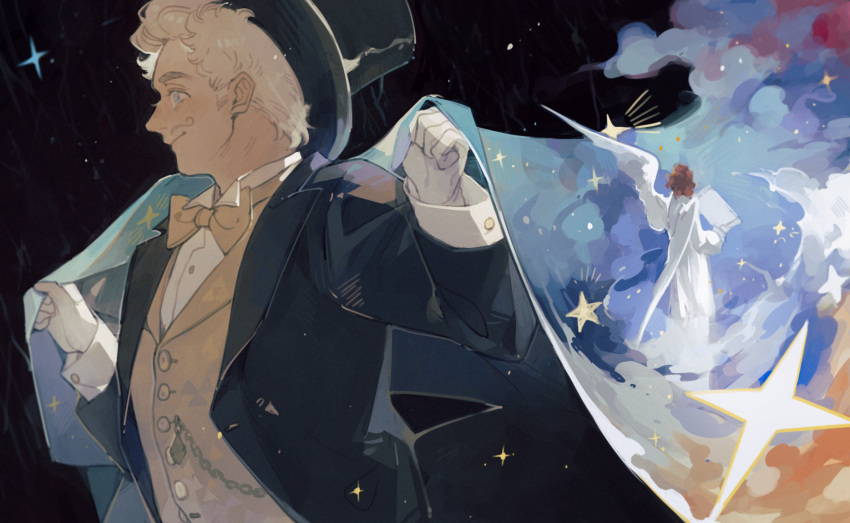 Safebooru - 2boys angel aziraphale (good omens) blue eyes crowley (good ...