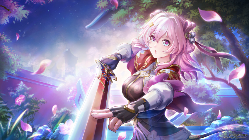 Safebooru - 1girl anarchyart bell belt black gloves blue belt blue eyes ...