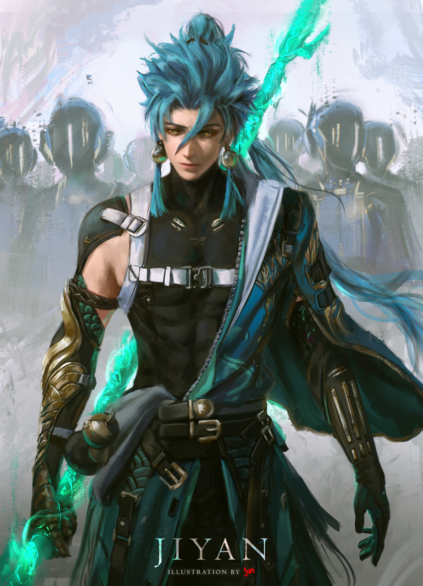 Safebooru - 1boy absurdres army artist name belt black belt black pants black shirt character ...