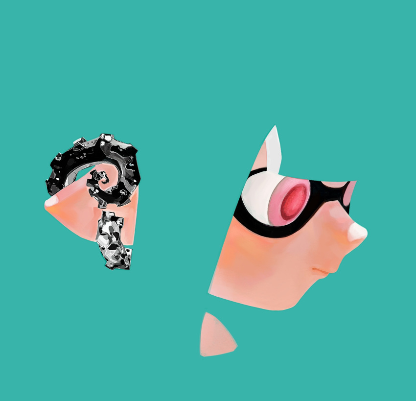 Safebooru - 1girl aqua background aqua hair closed mouth earrings ...