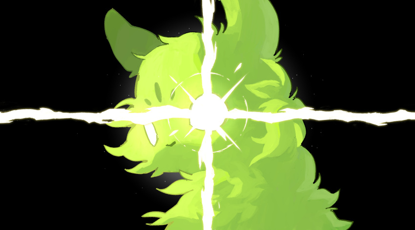 Safebooru - animal ear fluff black background creature facial mark ...