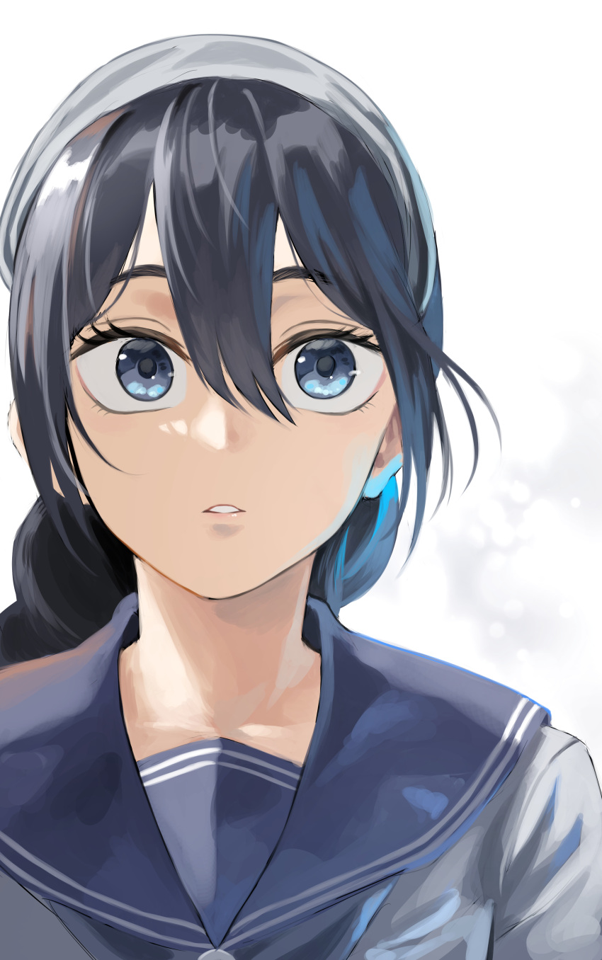 Safebooru 1girl Absurdres Amanai Riko Black Hair Blue Eyes Blue