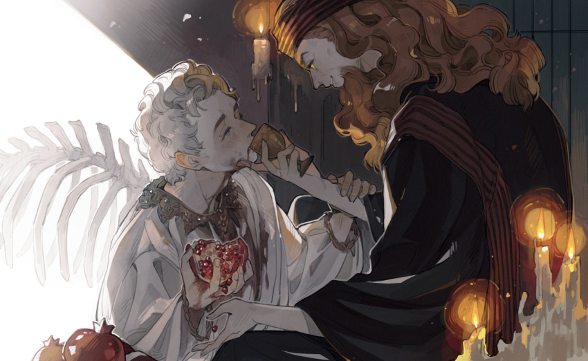 Safebooru - 2boys angel aziraphale (good omens) black robe crowley ...