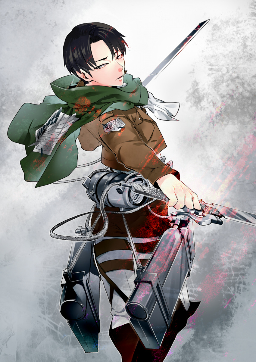 Safebooru - 1boy 3dmg ascot belt black hair boots cable cape highres ...