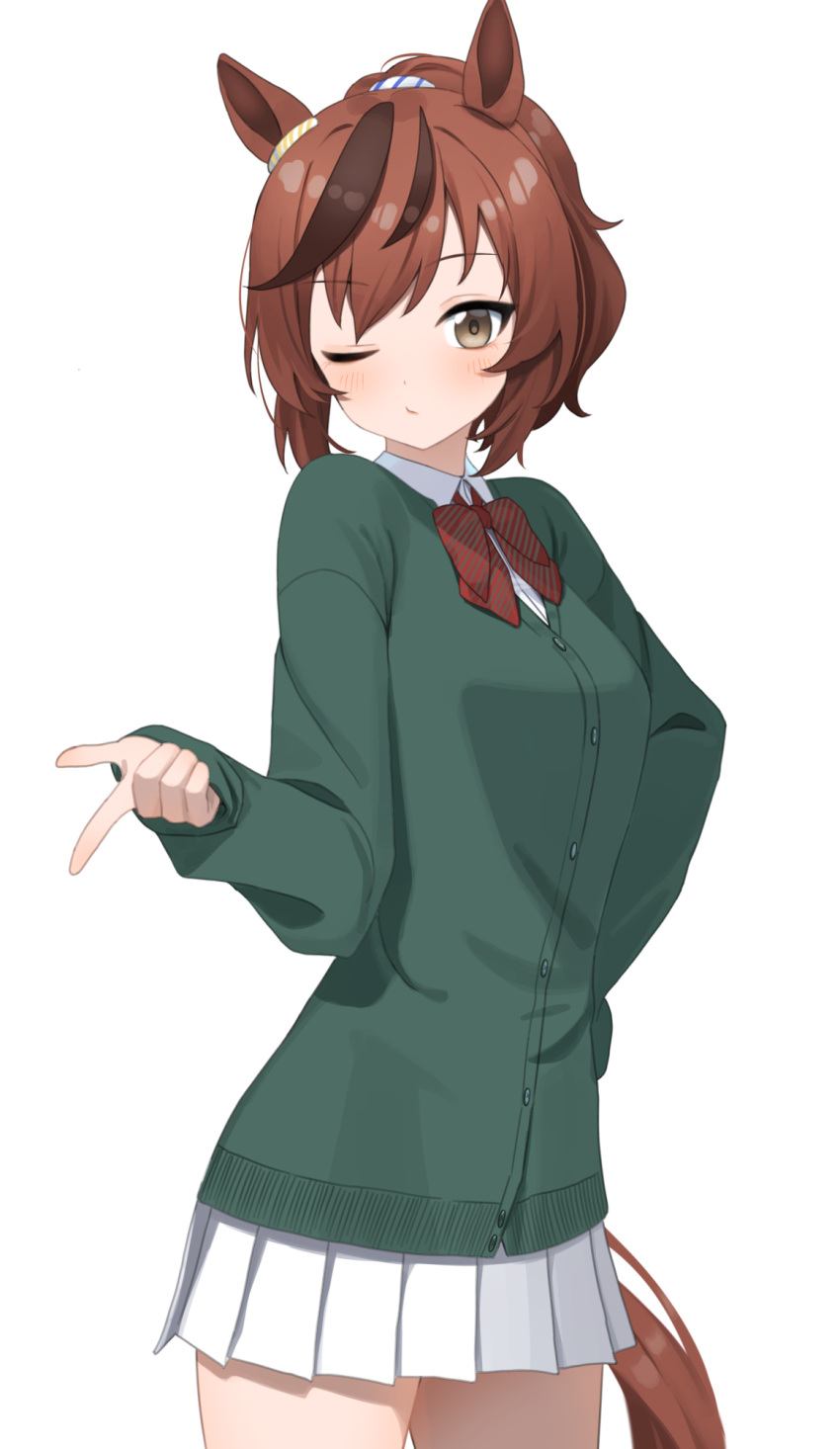 Safebooru - 1girl alternate costume alternate hairstyle animal ears blush breasts brown eyes ...