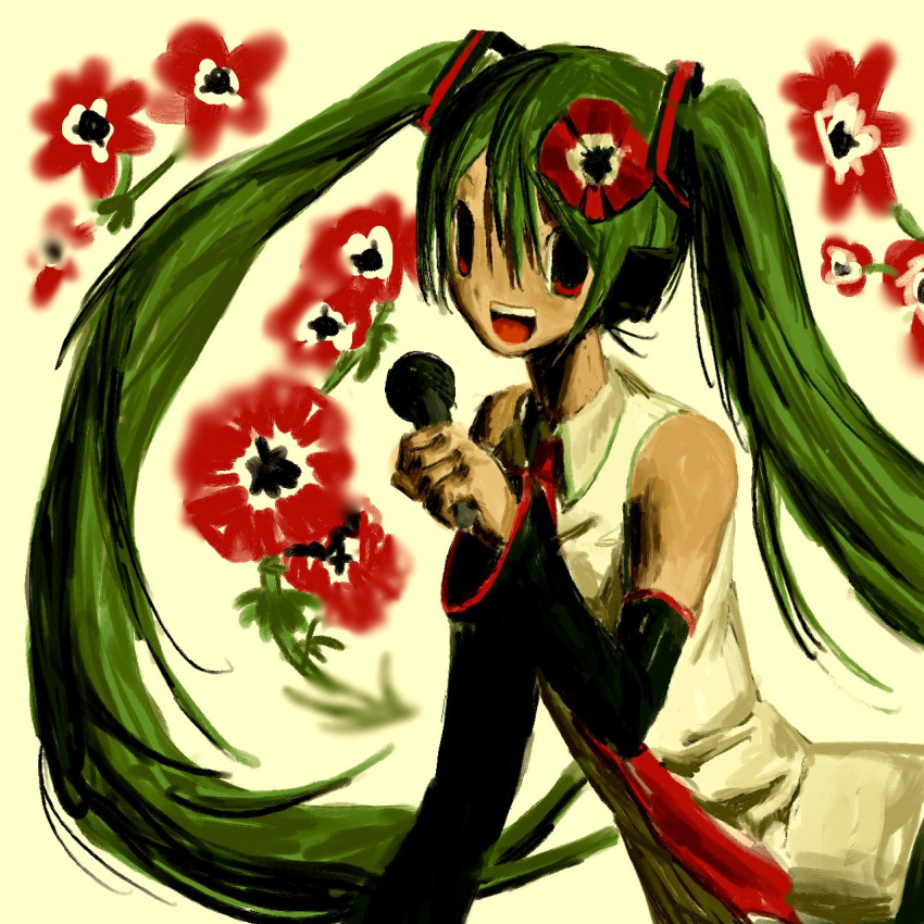 Safebooru - 1girl :d alternate color alternate eye color clenched hand ...