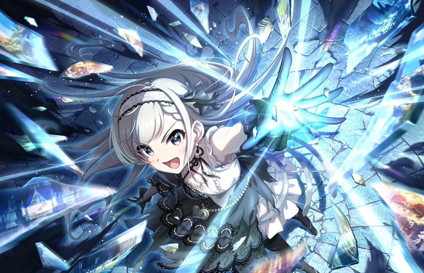 Safebooru - blue eyes dress grey hair hisakawa hayate idolmaster cinderella girls starlight ...