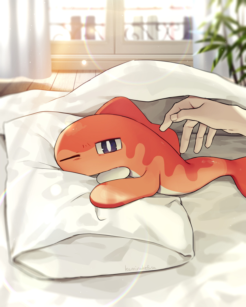 Safebooru - 1other artist name black eyes bright pupils colored skin commentary request fish ...