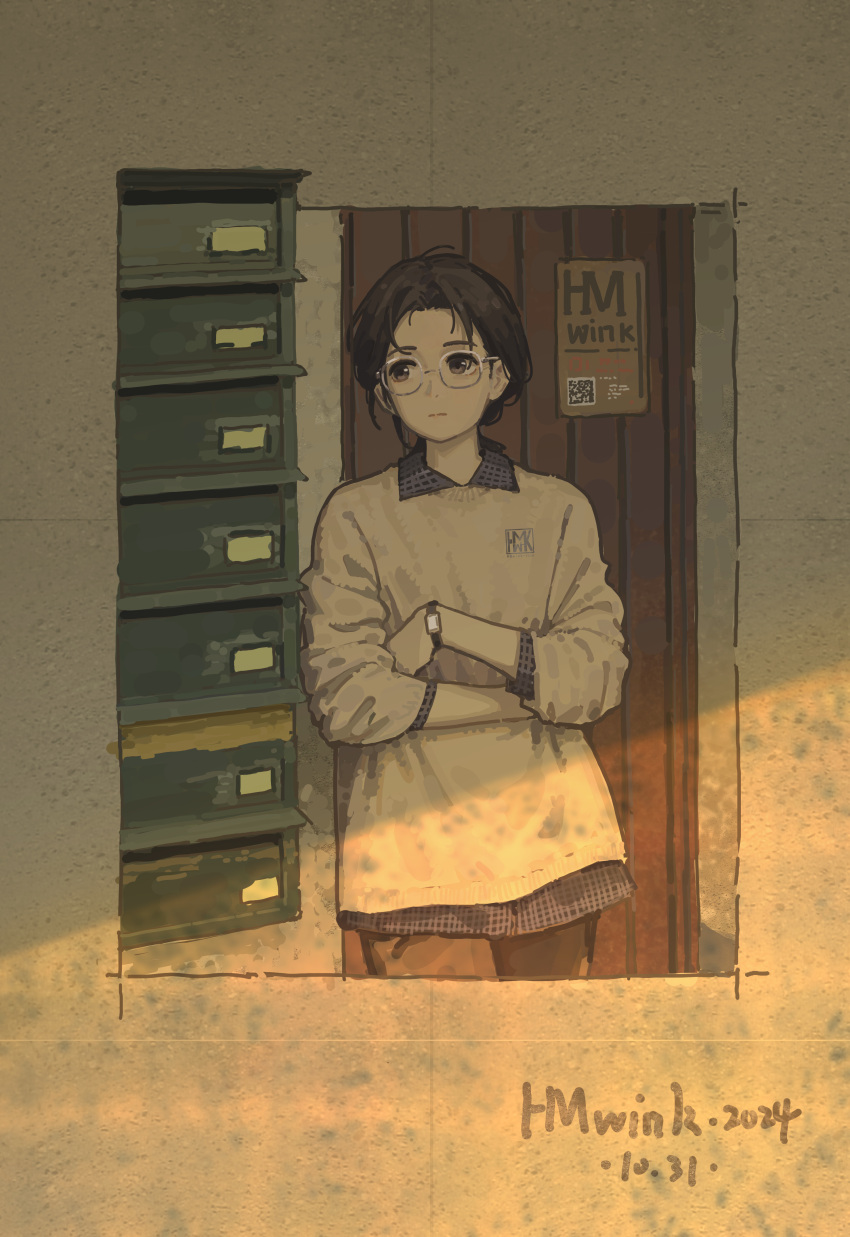 Safebooru 1girl Absurdres Artist Name Brown Eyes Brown Hair Brown 4906