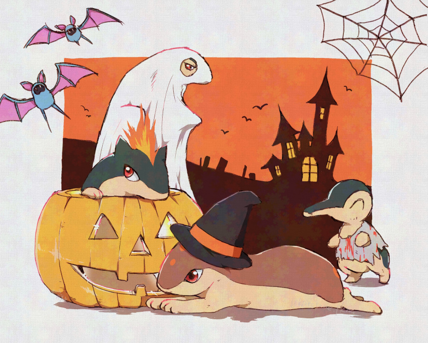 Safebooru - bird cyndaquil evolutionary line ghost costume halloween ...