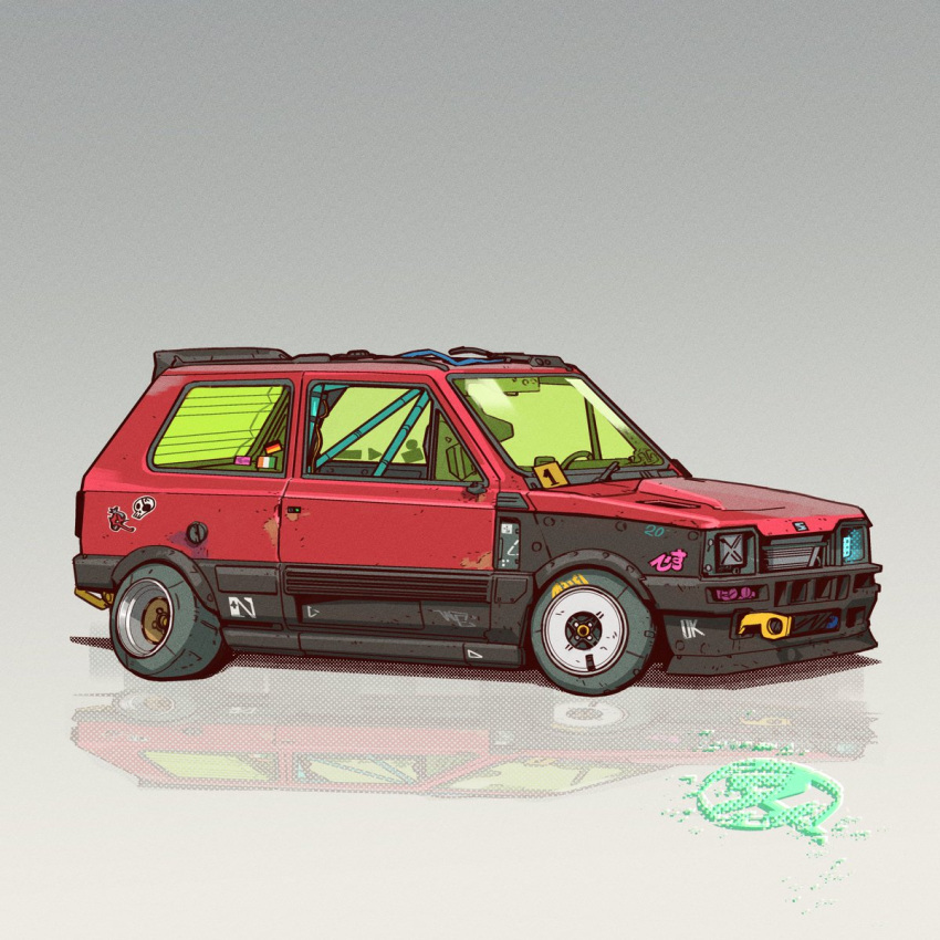 Safebooru - car commission fernando correa german flag glitch grey ...