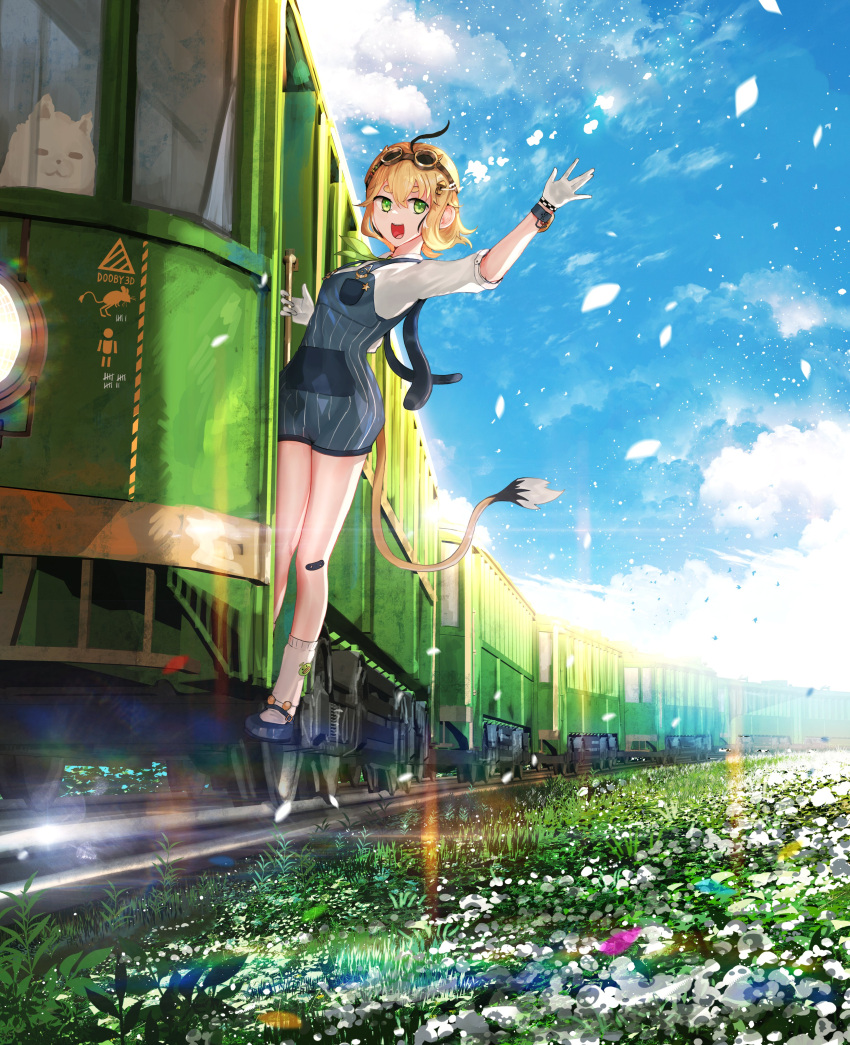 Safebooru - absurdres advarcher blonde hair breasts clear sky dooby ...