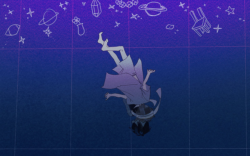 Safebooru - 2boys bandaged head bandages black hair highres hospital gown male focus multiple ...