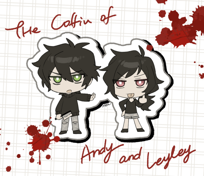 Safebooru - 1boy 1girl :p ahoge andrew graves antenna hair ashley ...